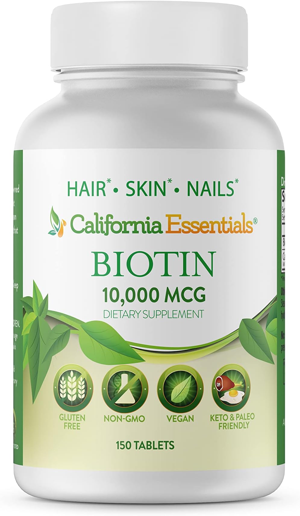 Amazon.com: California Essentials Biotin 10000mcg – Hair Growth ...
