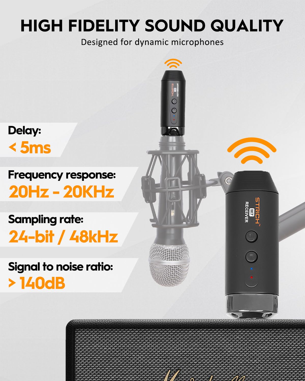 Snapklik.com : M7 Wireless Microphone Transmitter Receiver 5.8 Ghz ...