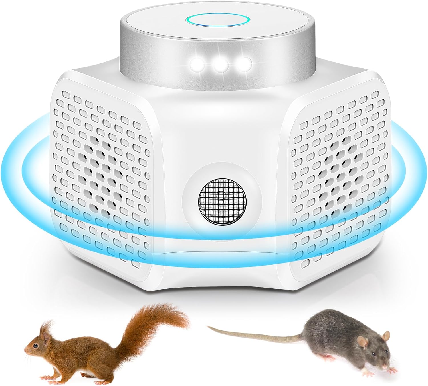 Amazon.com: Mice Repellent for House Ultrasonic Squirrel Repeller 4in1 ...