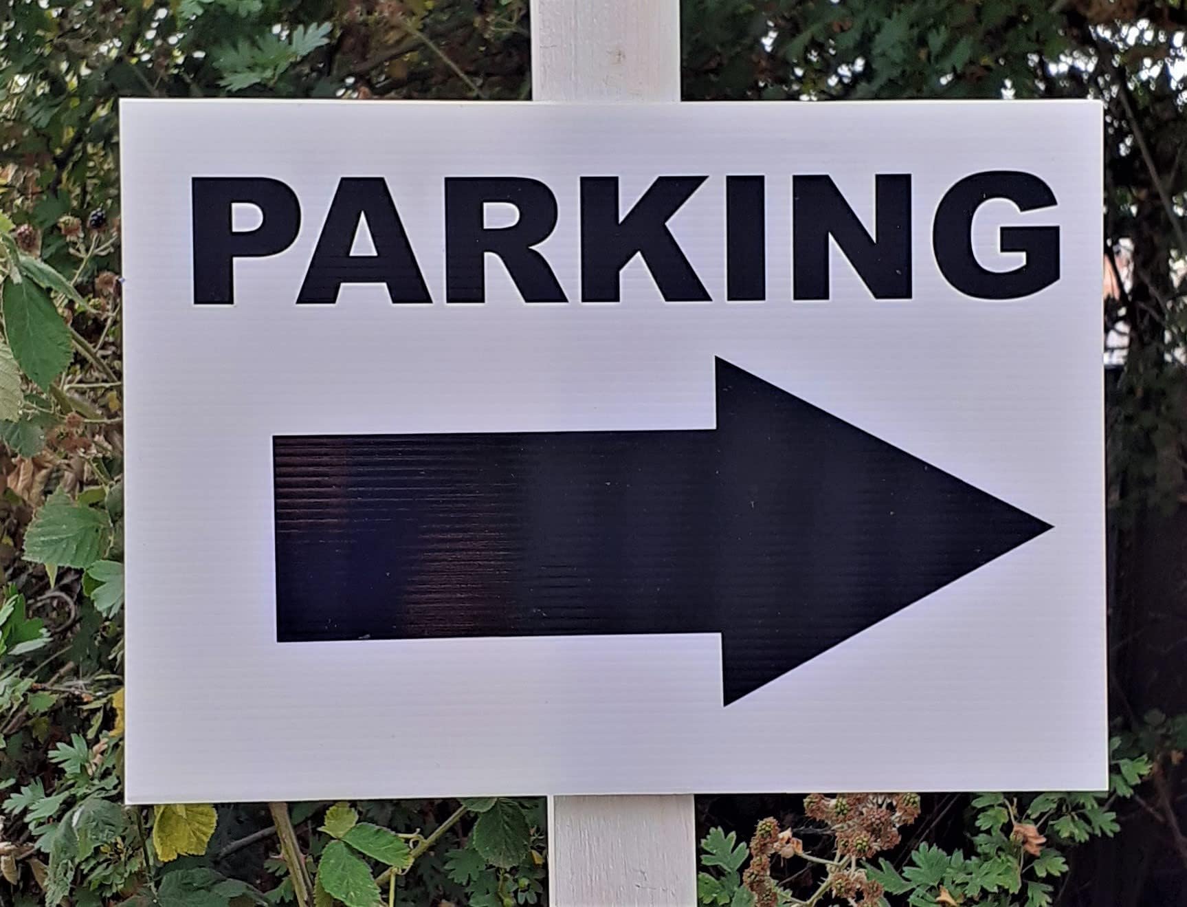 This Way and arrow right yellow Direction Signs 297 x 210mm exterior ...