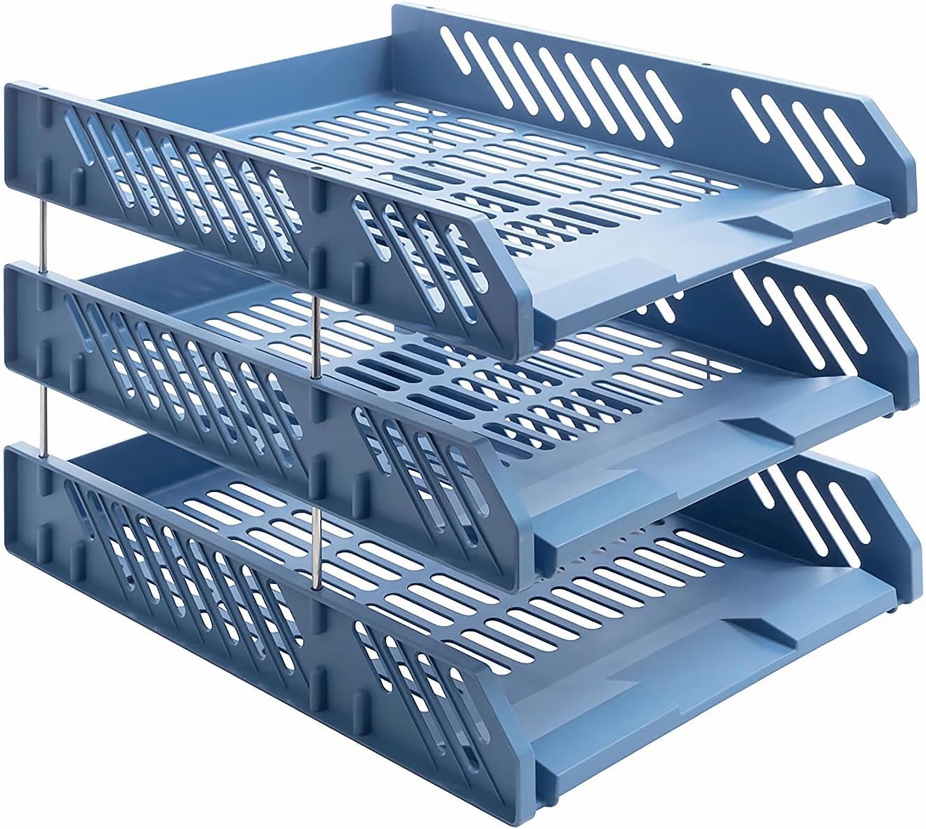 Amazon.com: M&G 3 Tier Stackable Desk Organizer Paper Letter Tray ...
