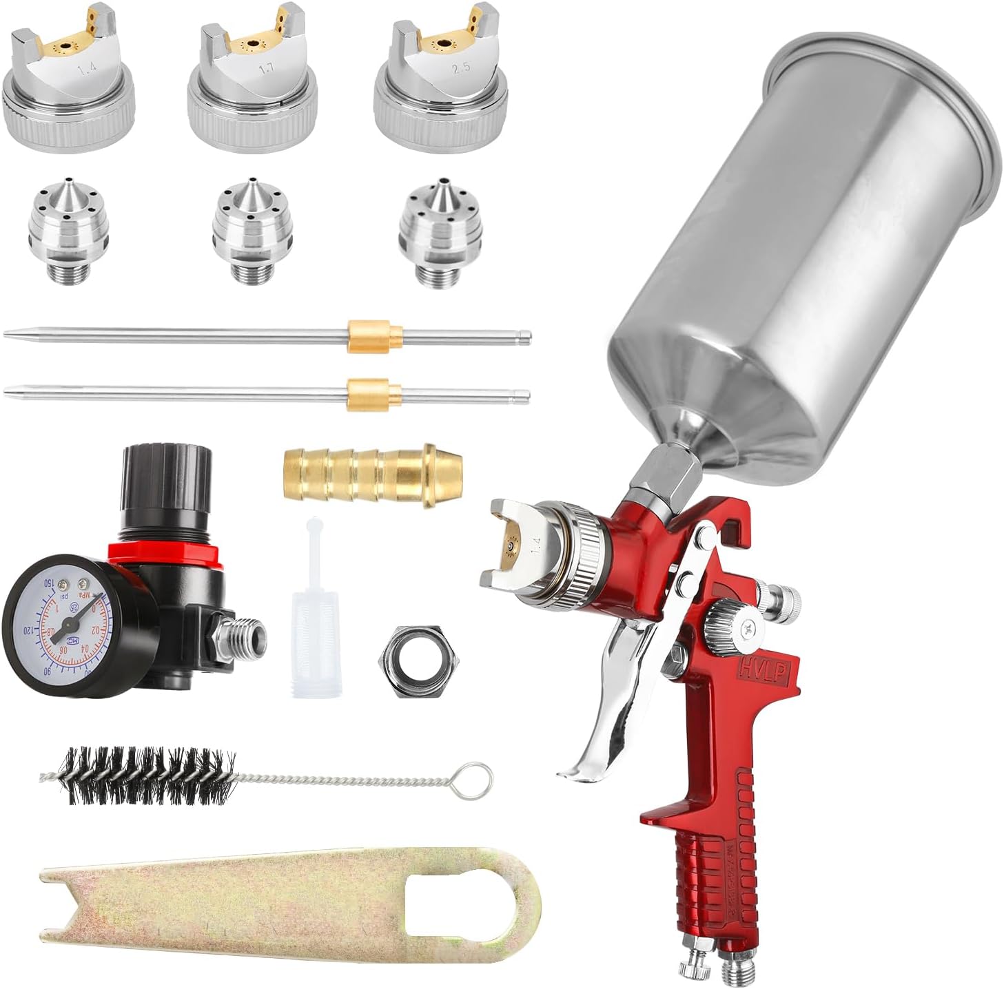 Amazon.com: YXGOOD Body Repair Paint Spray Guns Kit with 1.4mm 1.7mm 2 ...