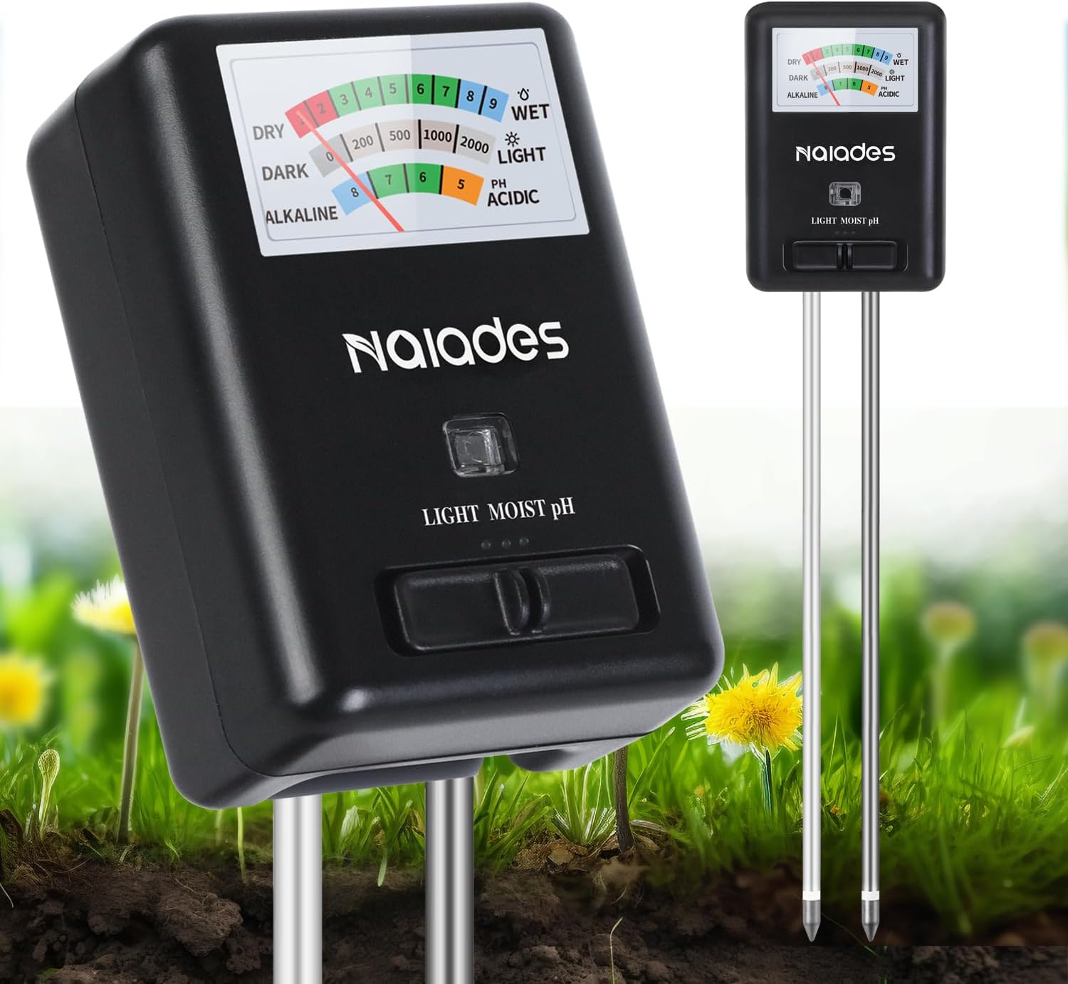 Amazon.com: Professional 3-in-1 Soil Tester - Moisture/Light/pH Meter ...