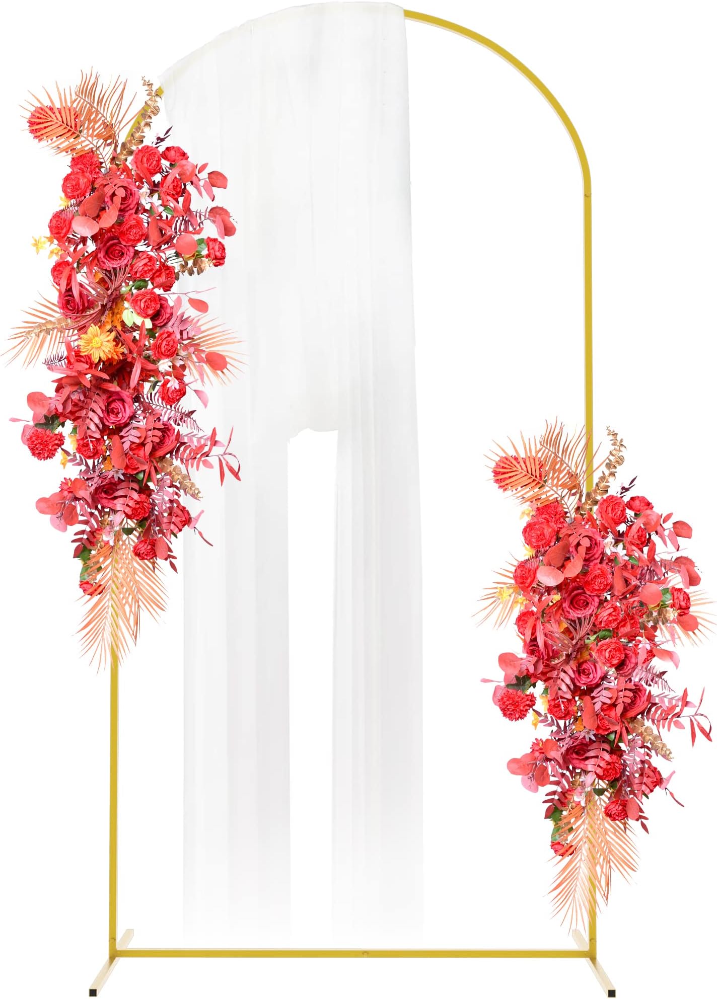 Amazon.com: NNG Metal Arch Backdrop Stand 6.6 FT Gold Wedding Arched ...