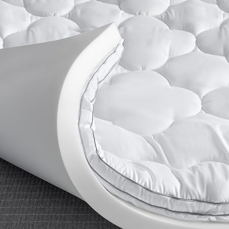 BedStory Mattress Topper Single Bed, 7.5cm Thick Single Mattress Topper ...