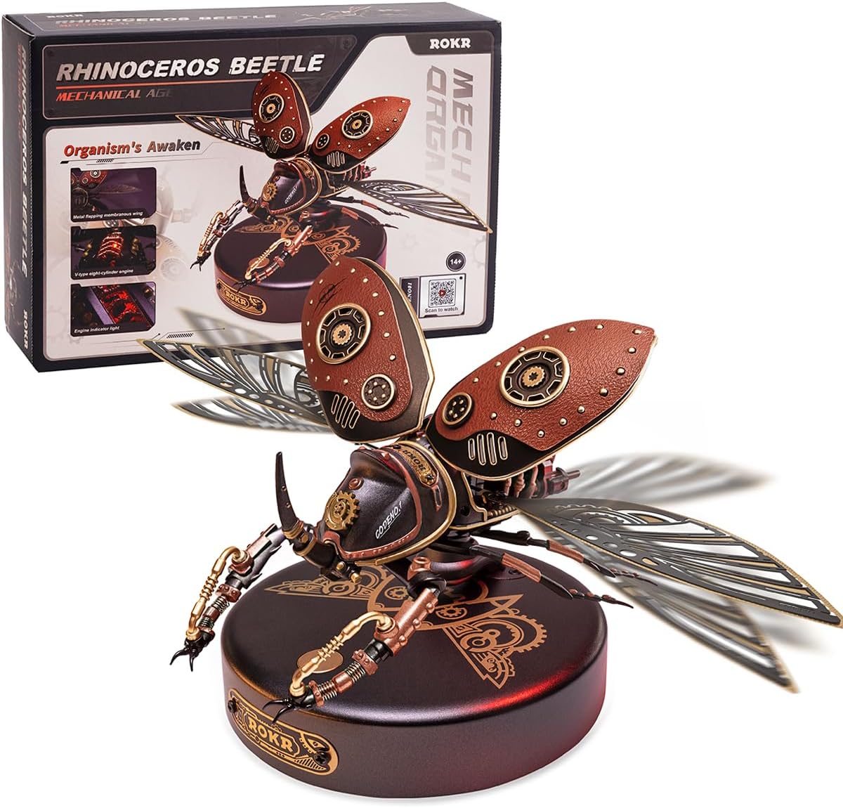 Amazon.com: ROKR 3D Puzzles for Adults Electric Insect Metal Model ...