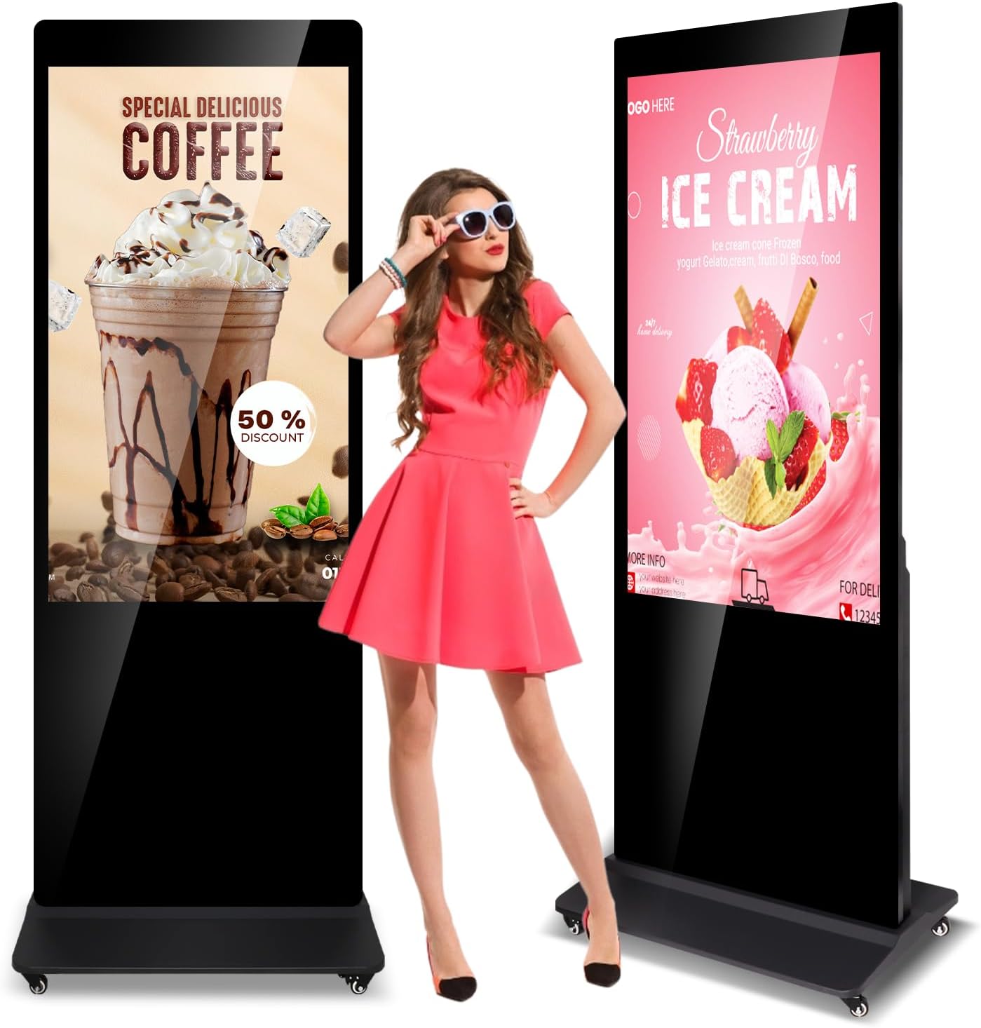 Amazon.com: ROOMEDAL 49'' Digital Signage Display, Smart Cloud Control ...