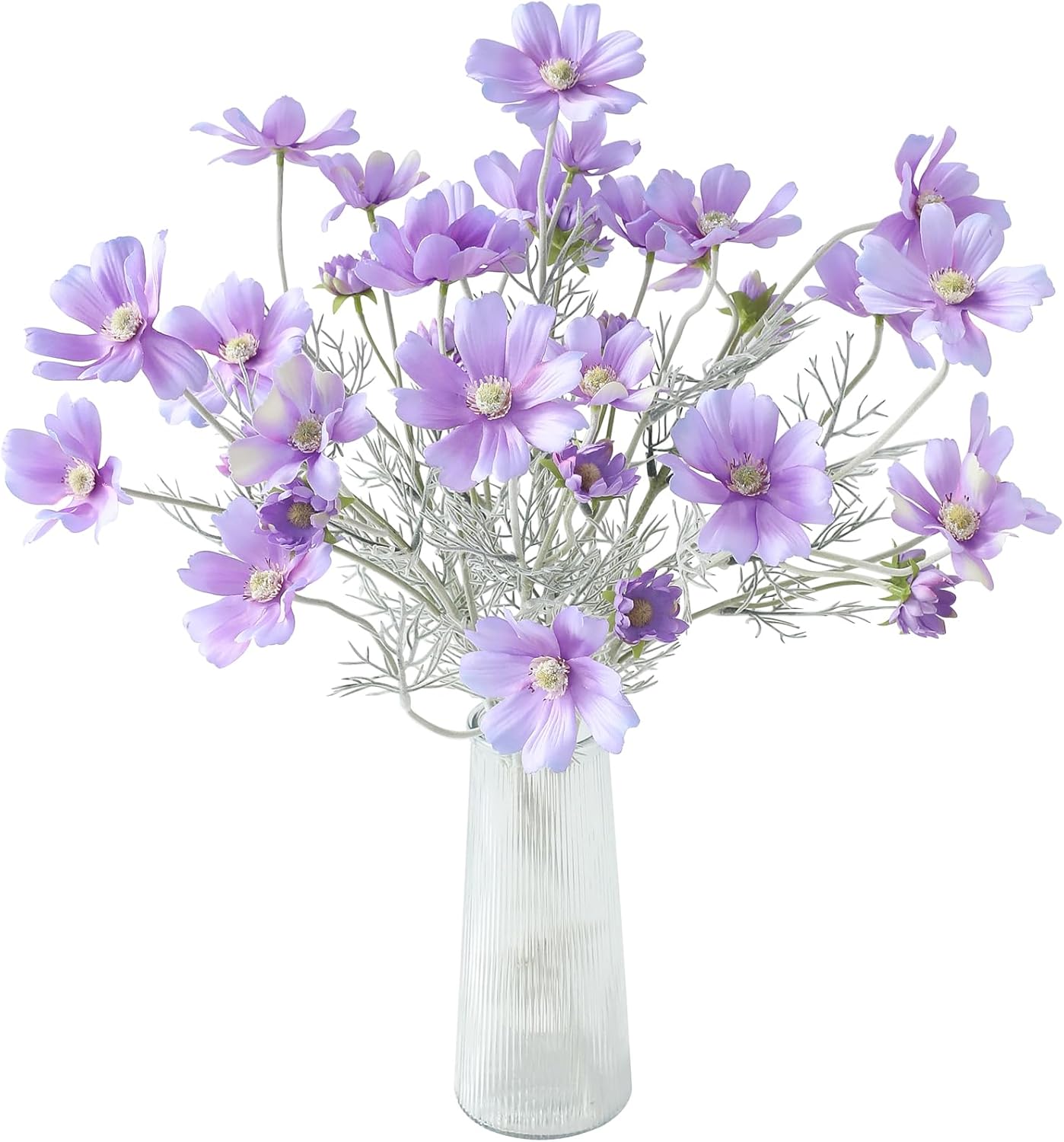 Amazon.com: Floroom 5 Pcs Artificial Flowers Lavender Fake Cosmos Faux ...