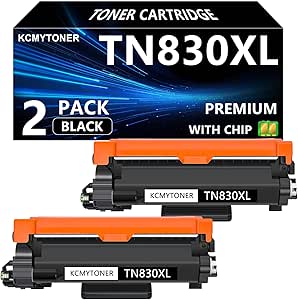 Amazon.com: 2 Pack TN830XL Black Toner Cartridge Replacement Compatible for Brother TN830-XL ...