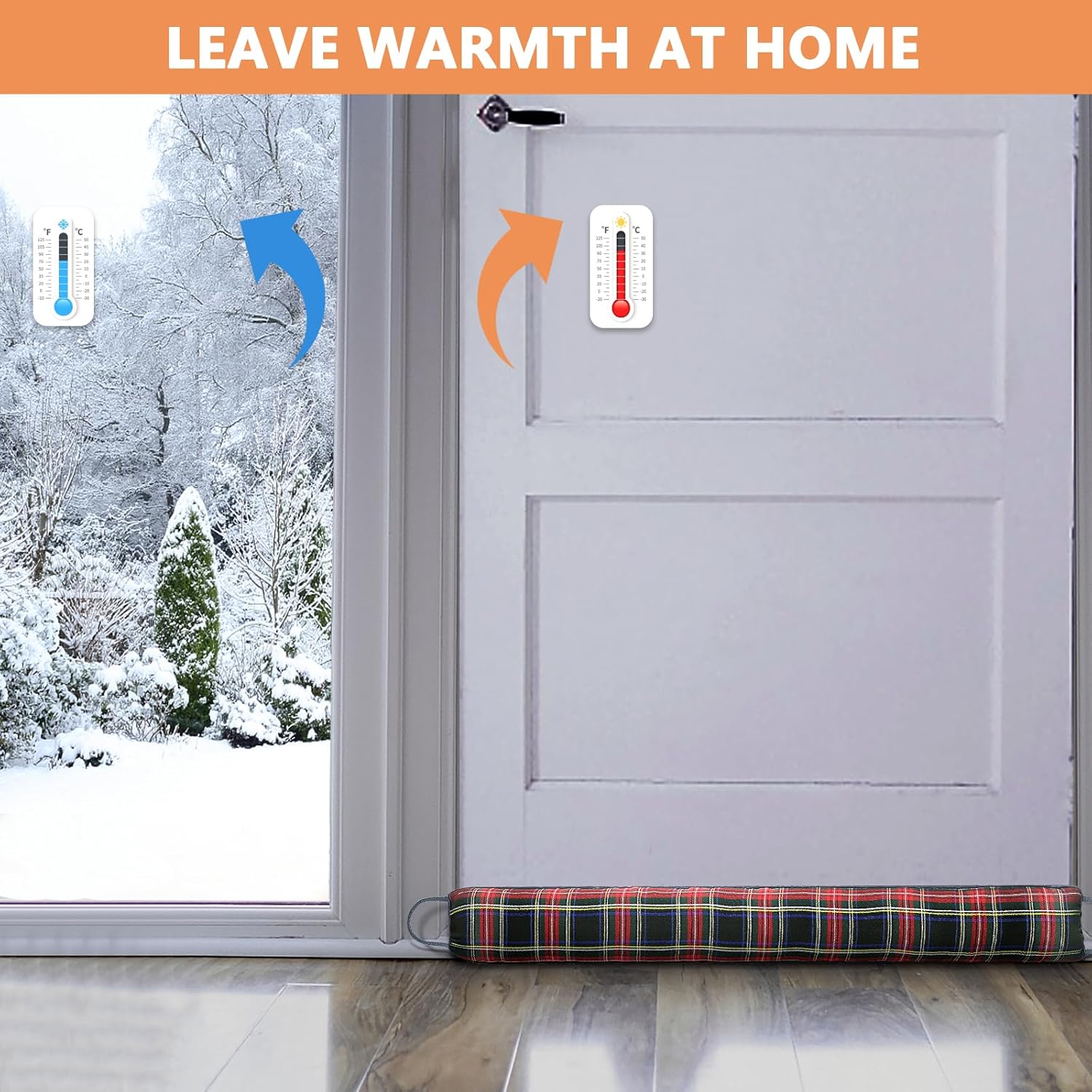 Tope triangular para debajo de la puerta, bloqueador de ruido de 30 ...