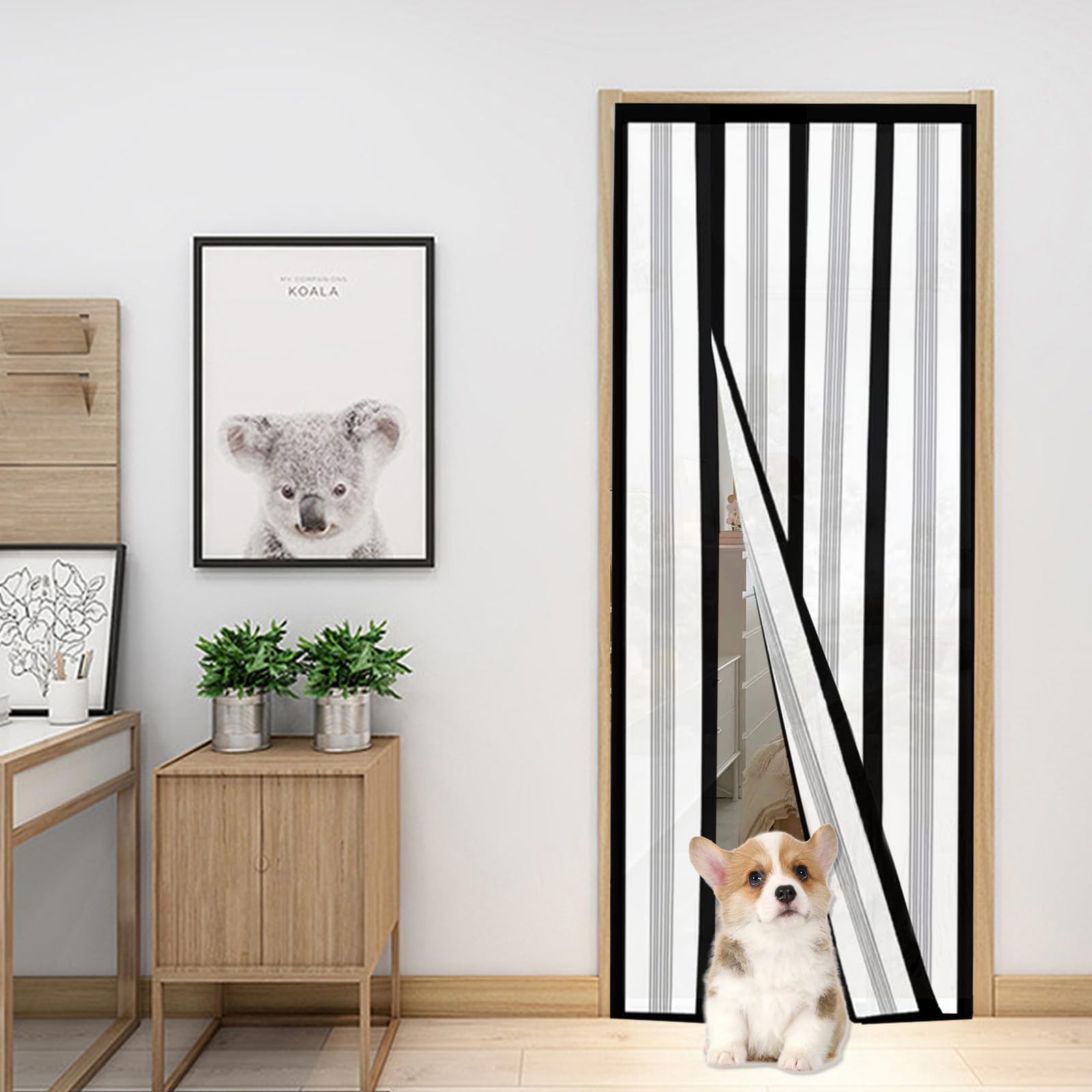 Reversible Left or Right Side Opening Insulated Door Curtain, Keep Cold ...