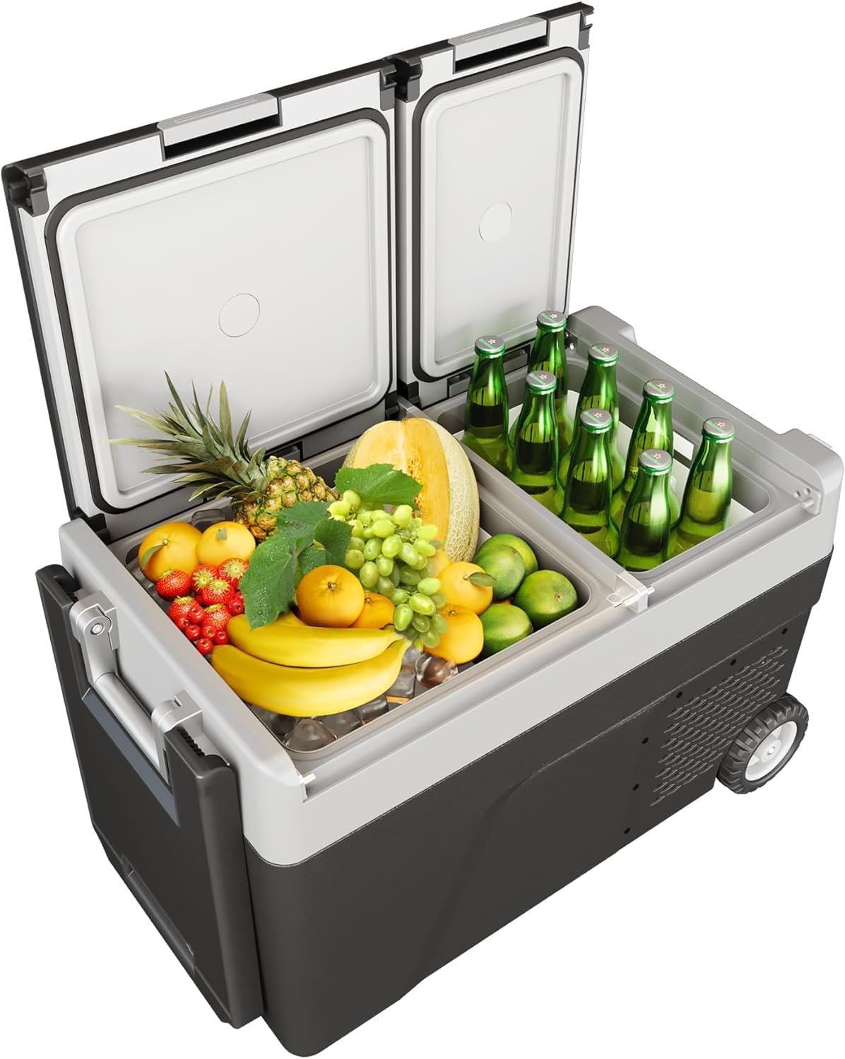 Amazon.com: OUTGOODS Car Refrigerator with Wheels, 48 L Portable ...
