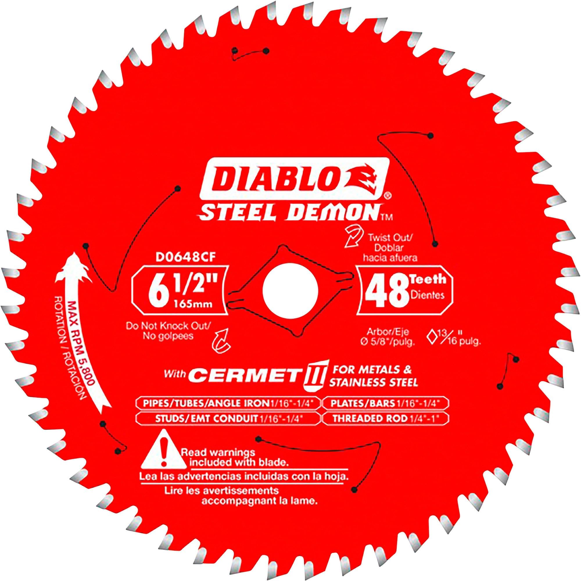 DEWALT Circular Saw Blade, 6 1/2 Inch, 36 Tooth, Aluminum Cutting ...