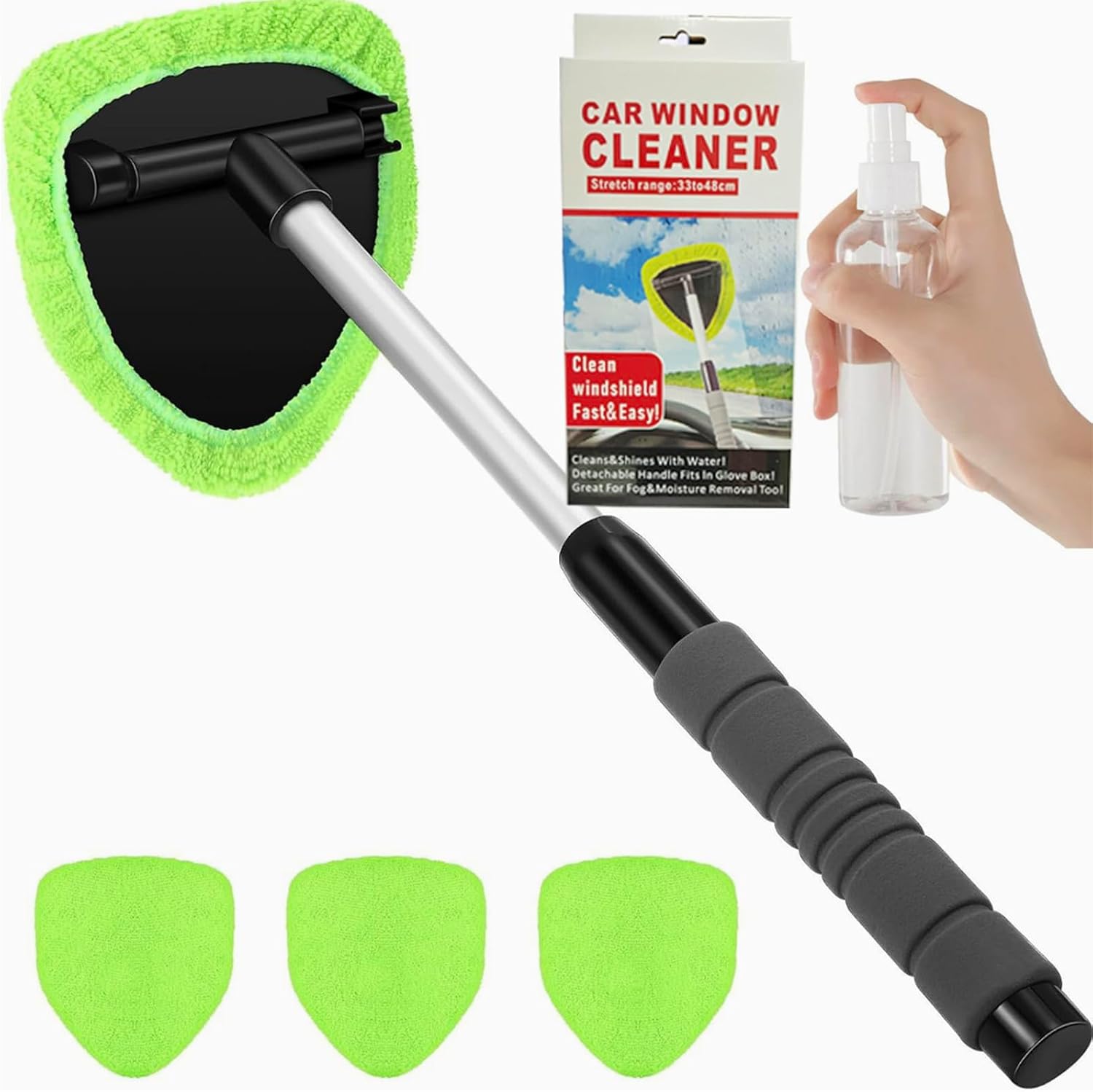 Amazon.com: Automotive Glass Cleaning and Defogging Brush, Windshield ...