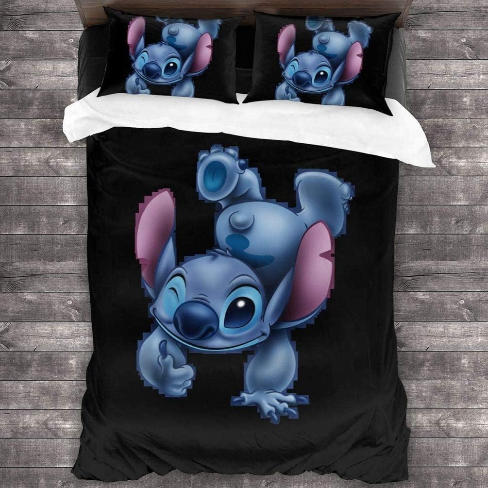 Disney Bedding for Girls, Stitch Single Duvet Cover Set, Double Bedding ...