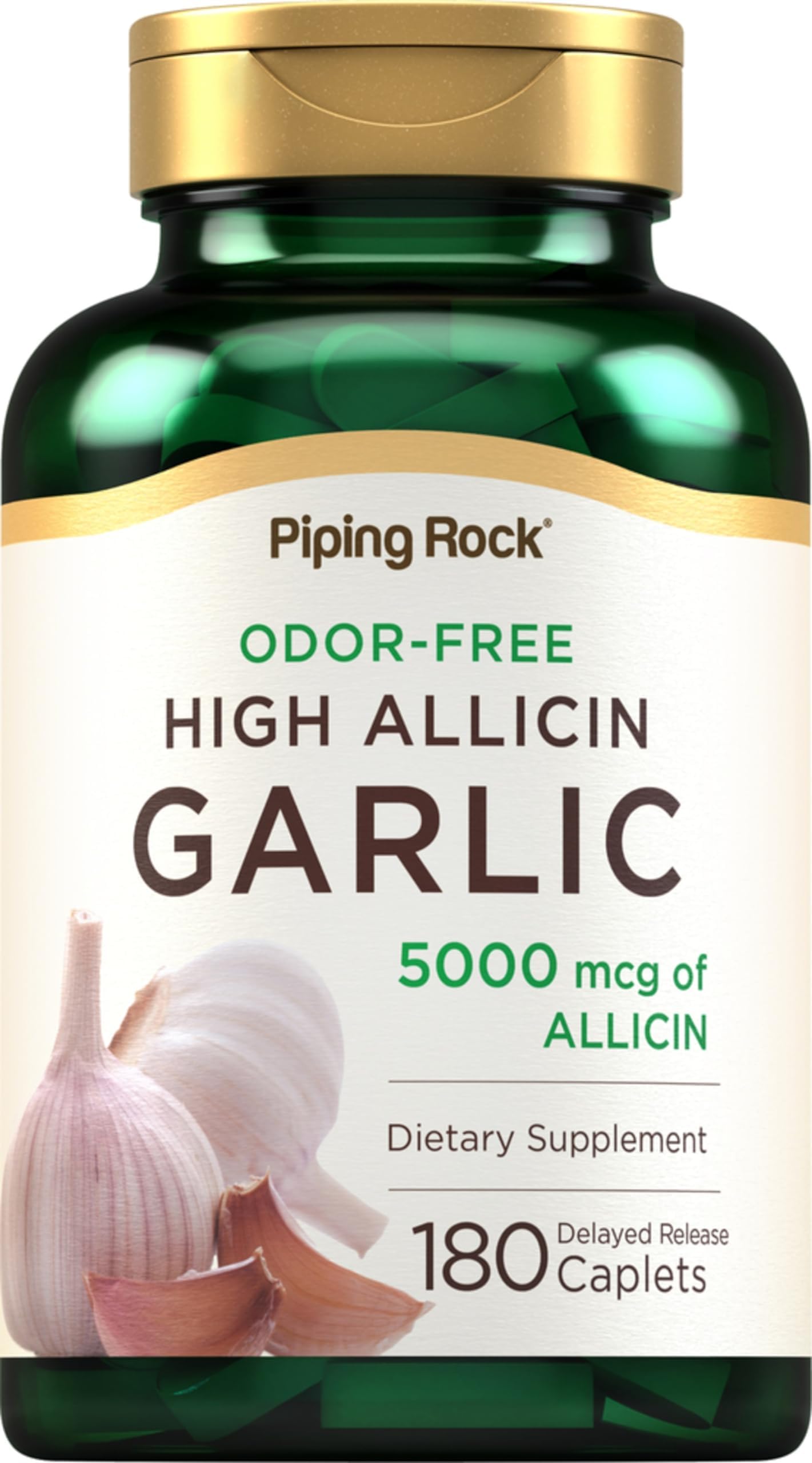 Amazon.com: Piping Rock Odorless Garlic Supplement High Allicin | 180 ...