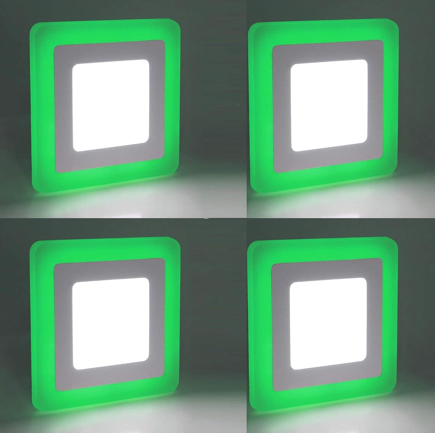 Buy DMT 6 Watt Super Bright Double Color LED POP Ceiling Light, Square ...