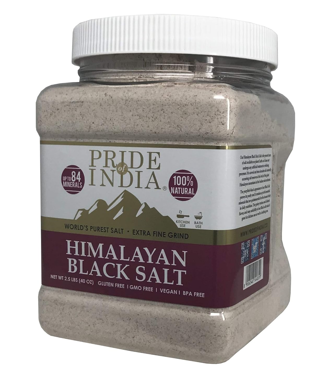 Amazon.com: Pride Of India - Himalayan Rock Salt - 84+ Natural Mineral ...