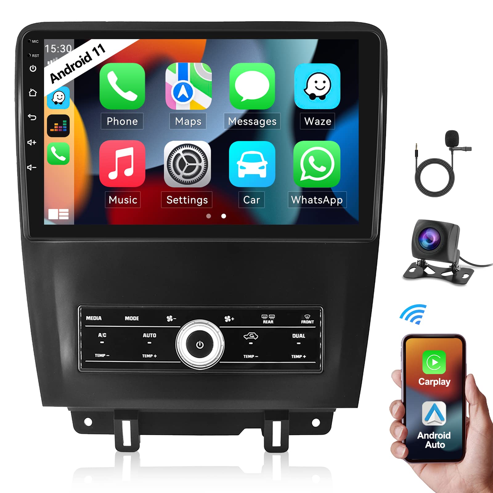 for Ford Mustang Radio Upgrade 2010-2014 Android 11 Car Stereo with ...
