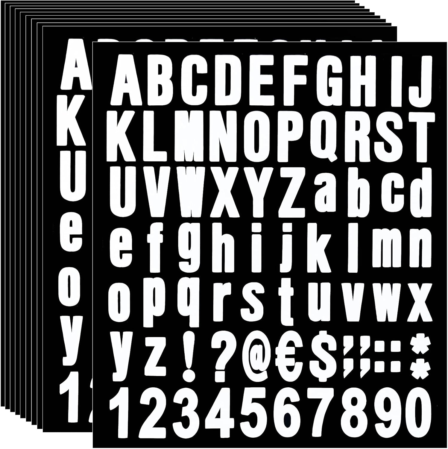 Amazon.com: Waynoda 770 Pieces 10 Sheets Self Adhesive Vinyl Letter ...