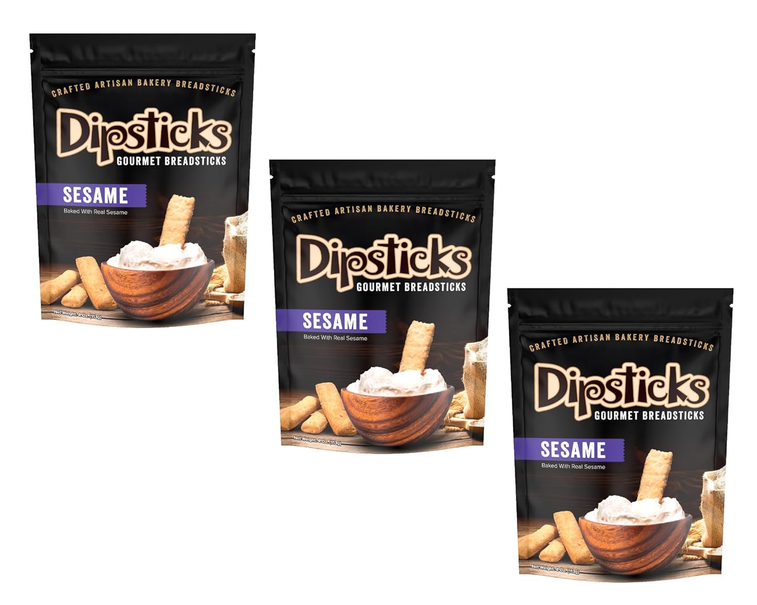 Amazon.com: Smiling Sweets Dipsticks Sesame Flavored, Flavored Crunchy ...
