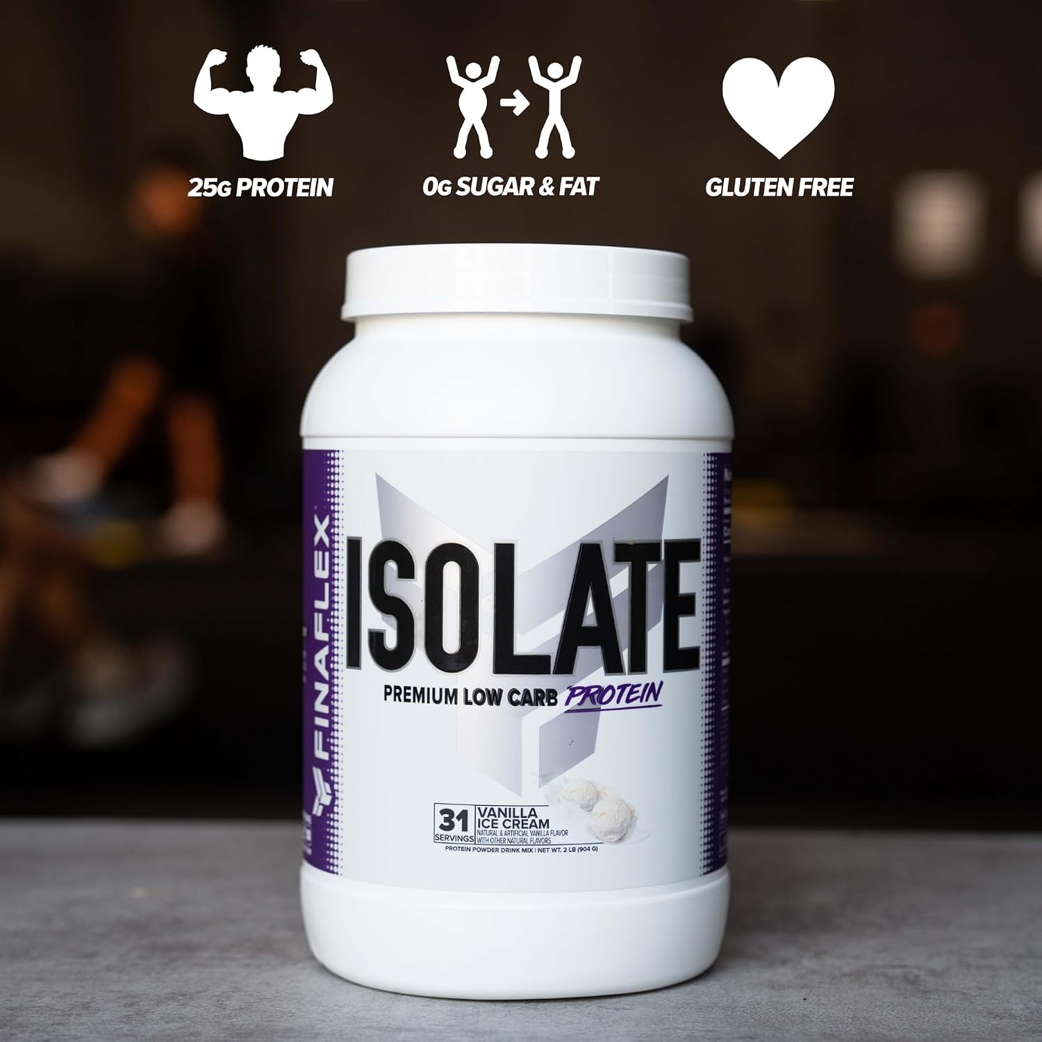FINAFLEX Isolate, helado de vainilla, 2 libras, 0.88 oz de proteína Iso ...
