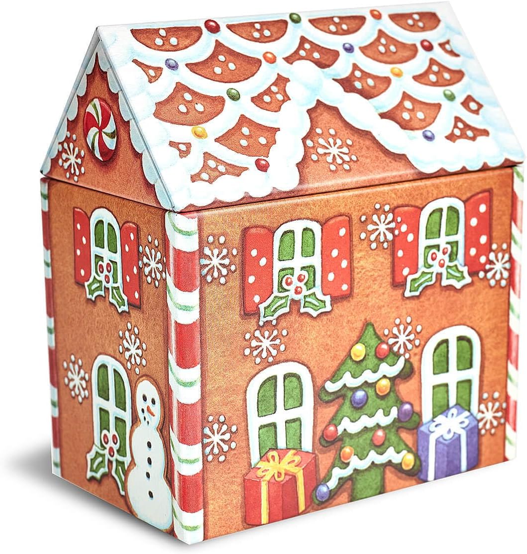 Amazon.com: Elite Gift Boxes Gingerbread House Tins Regular : Grocery ...