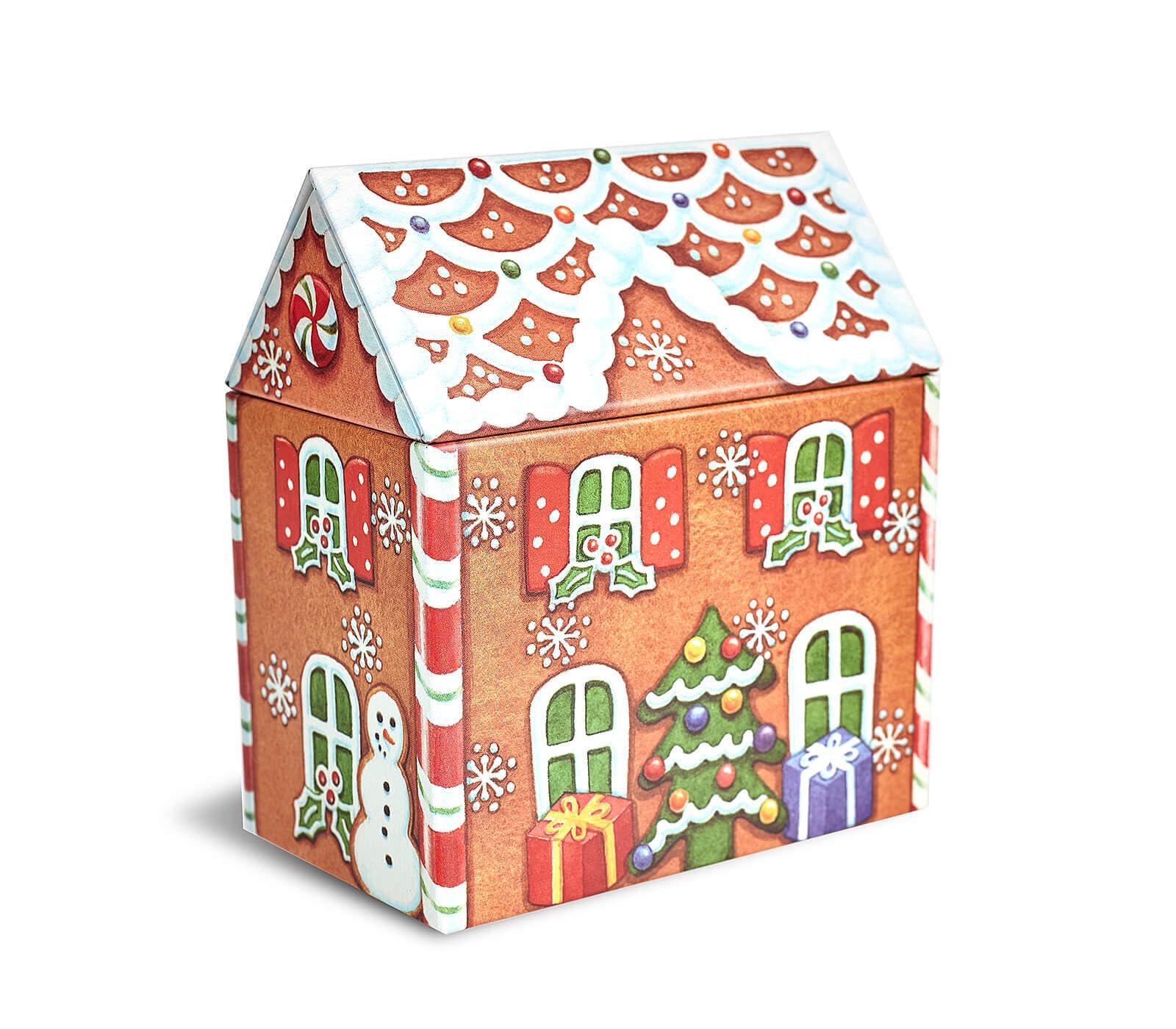 Amazon.com: Elite Gift Boxes Gingerbread House Tins Regular : Grocery ...