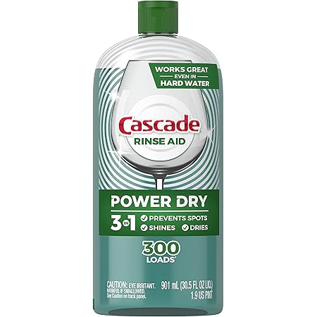 Amazon.com: Cascade Rinse Aid Platinum, Dishwasher Rinse Agent, Regular ...