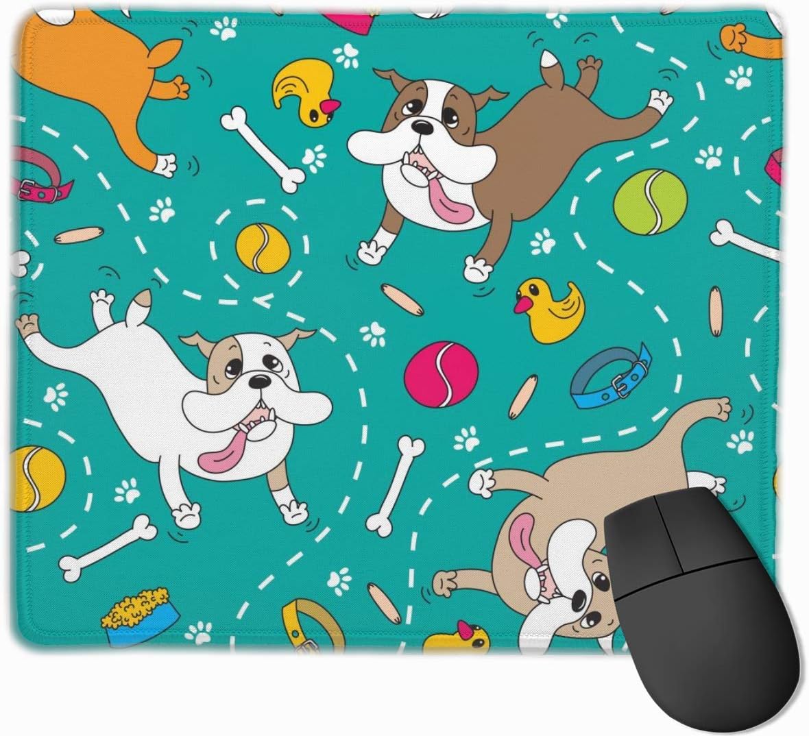 Amazon.com: The Mouse pad 25 30 Dog Breed The English Bulldog Happily ...