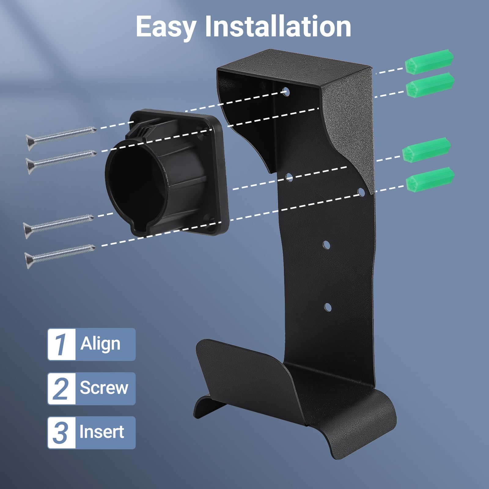 Cable Box Charging Cord Holder LZSTEC EV Charger Holder Wall Mount ...