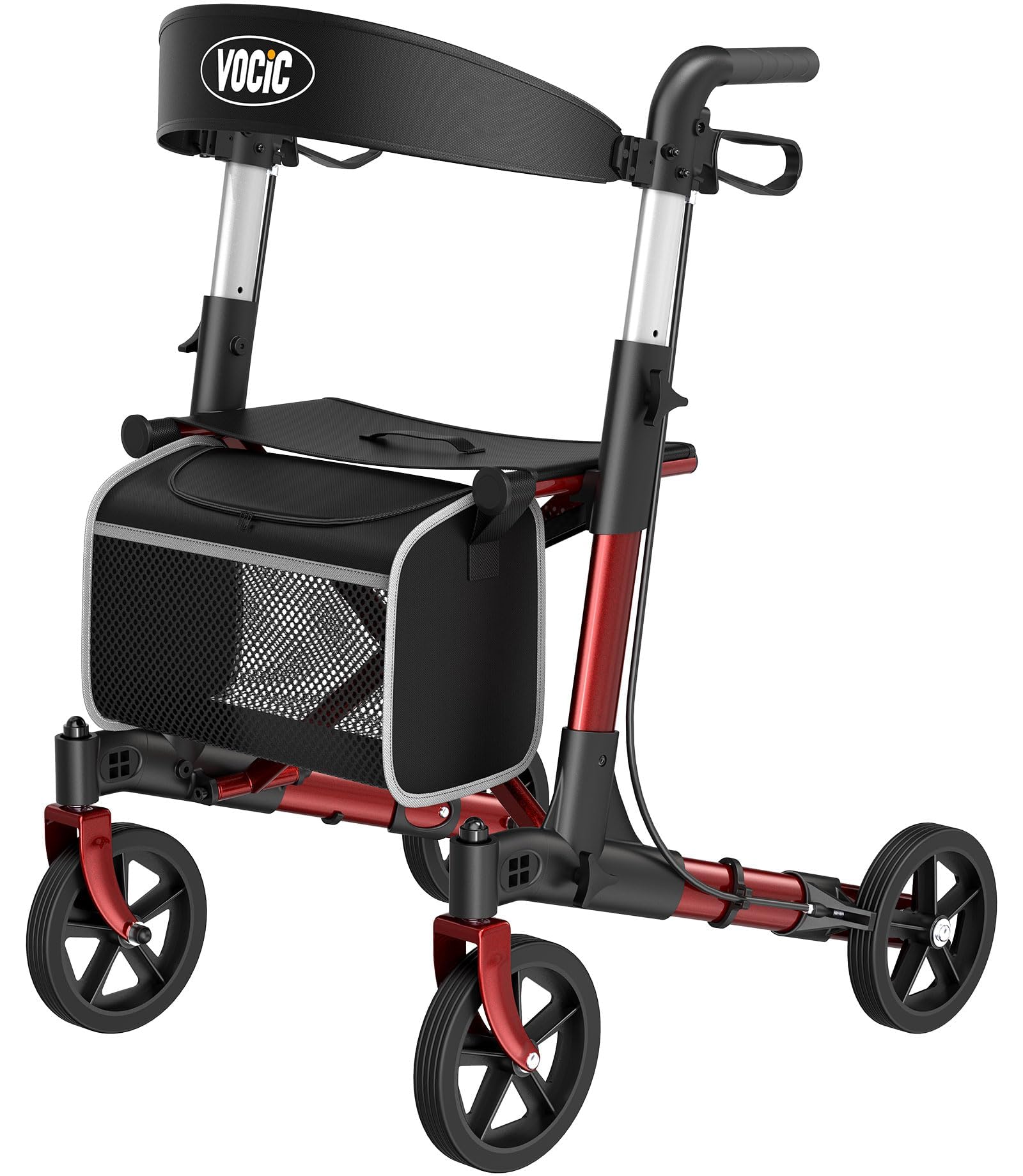 Amazon.com: VOCIC Walkers-for-Seniors-with-Seat, Lightweight Rollator ...