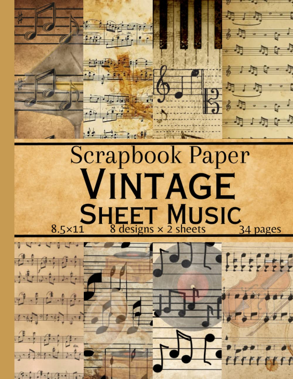 Vintage Music Scrapbook Paper PDF EBOOK Vintage Music Sheet Scrapbook