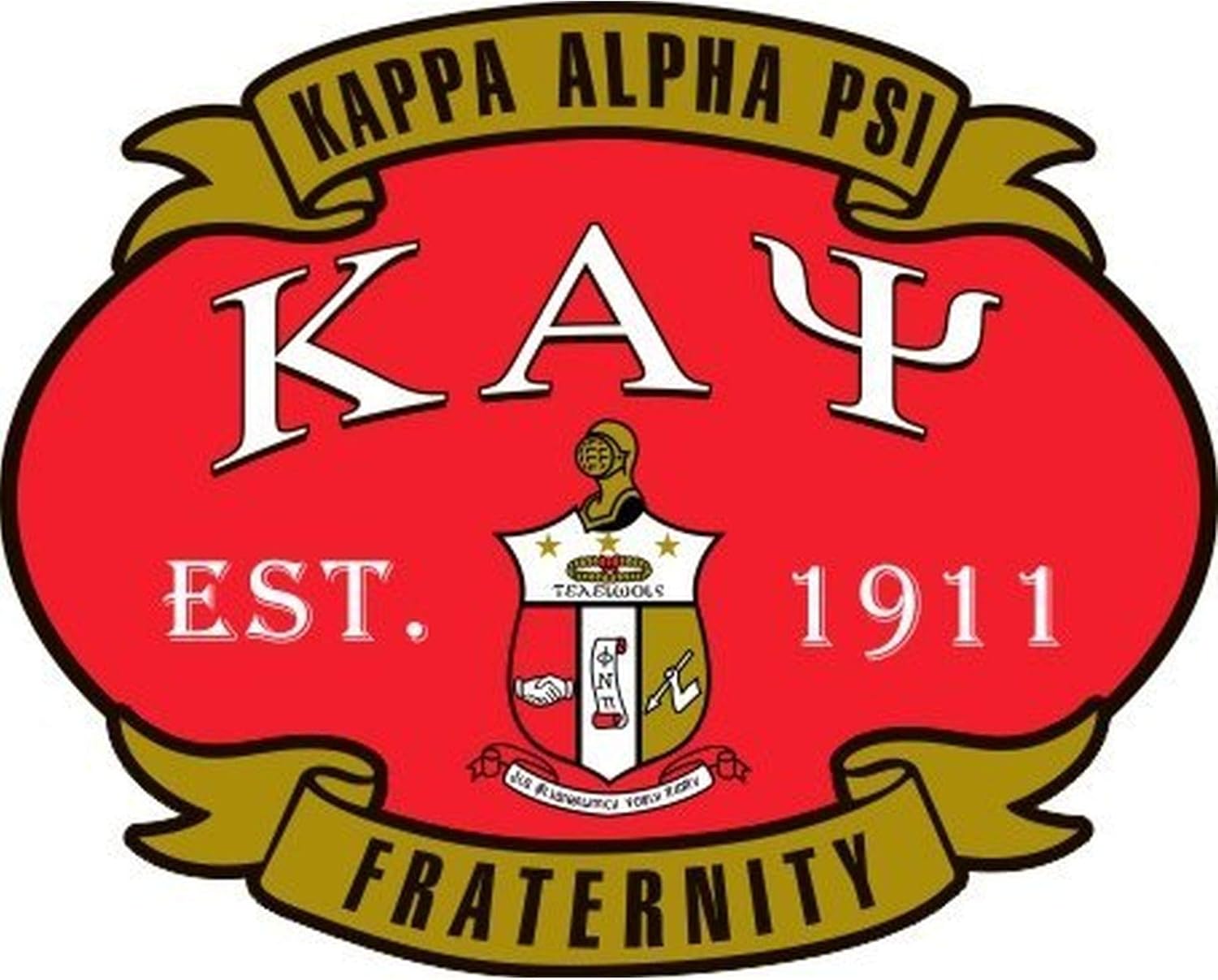Amazon.com: Kappa Alpha Psi Banner Crest-Shield Decal : Automotive
