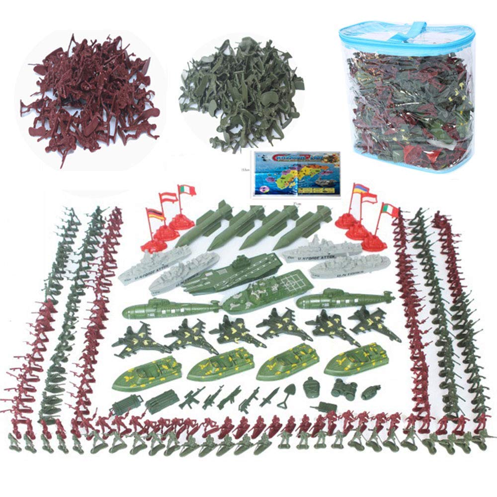 Buy 337pcs/ 4cm Soldier Action Figure Toys Men Playset Battle Scene Man ...