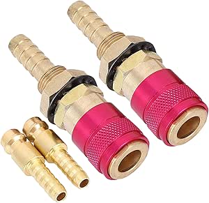 Argon Quick Connect Fittings Hose Connector TIG Welding Torch Fitting ...