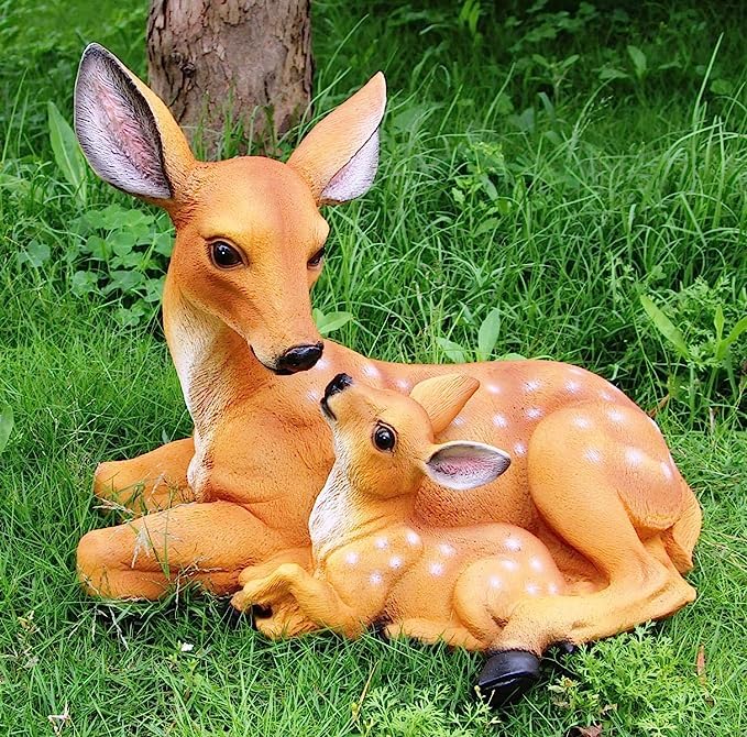 The Decorshed Deer with Baby Idol for Garden Decor, Garden Side, Garden ...