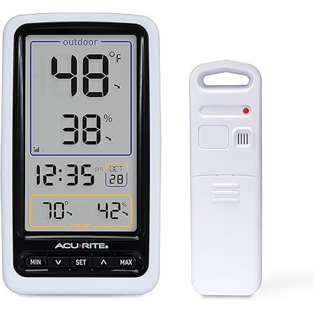 Amazon.com: AcuRite 00611 Indoor Outdoor Thermometer with Wireless ...