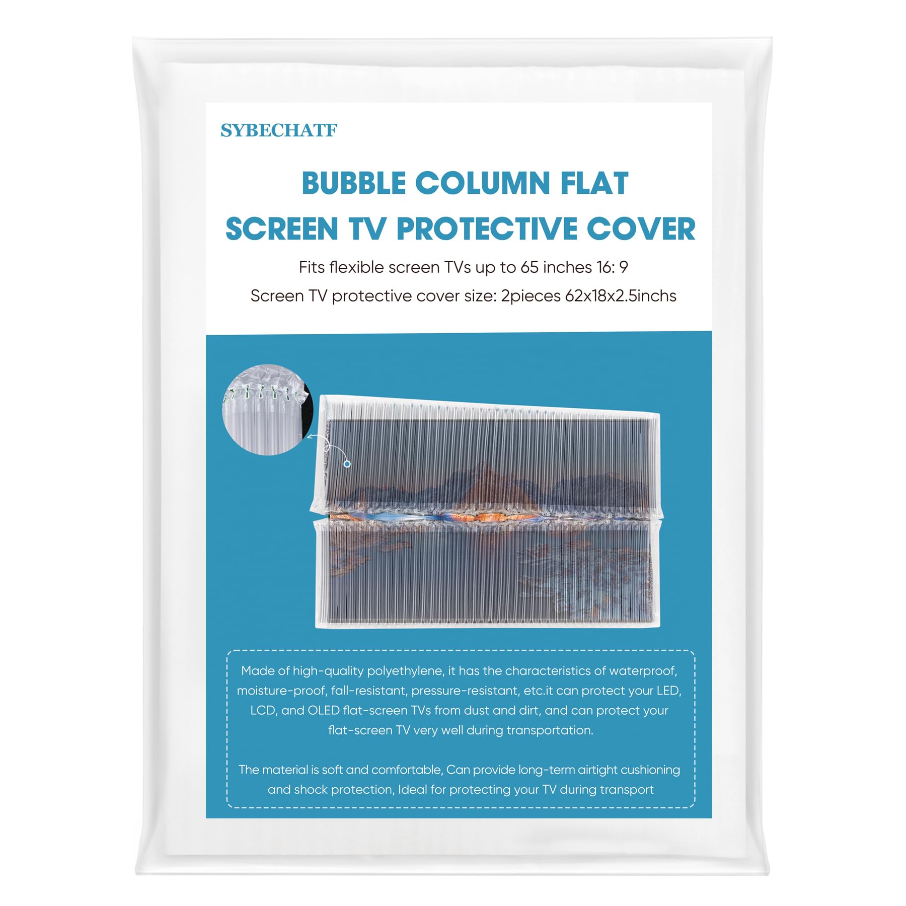 Amazon.com: Flat Screen TV Protective Cover，Inflatable Bubble Column TV ...