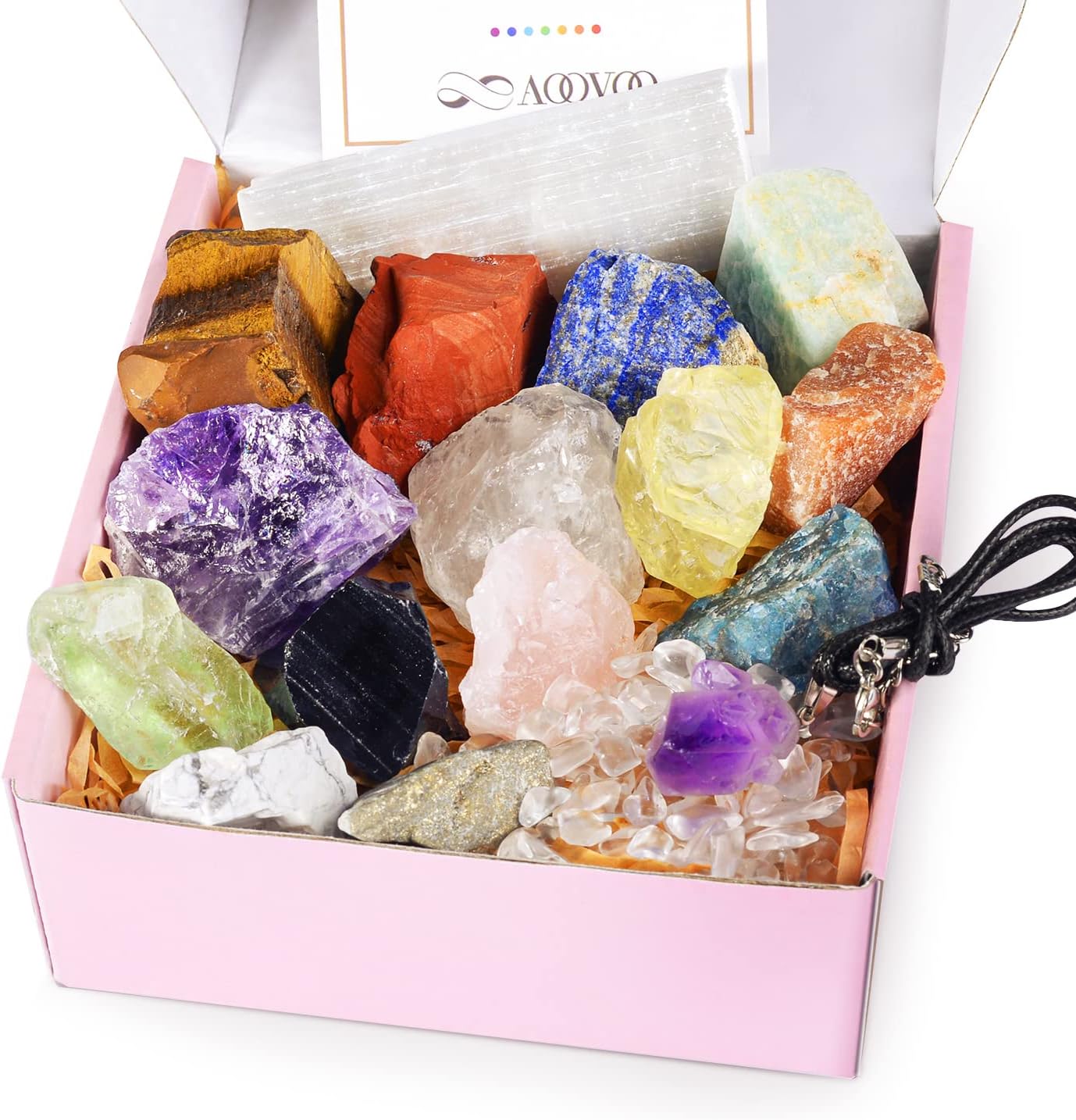 Amazon.com: CXD-GEM Mineral Rock Crystals Gift Box Gemstone Healing ...