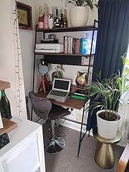 URBNLIVING Urban Industrial Rustic Home Office Ladder Computer Laptop ...