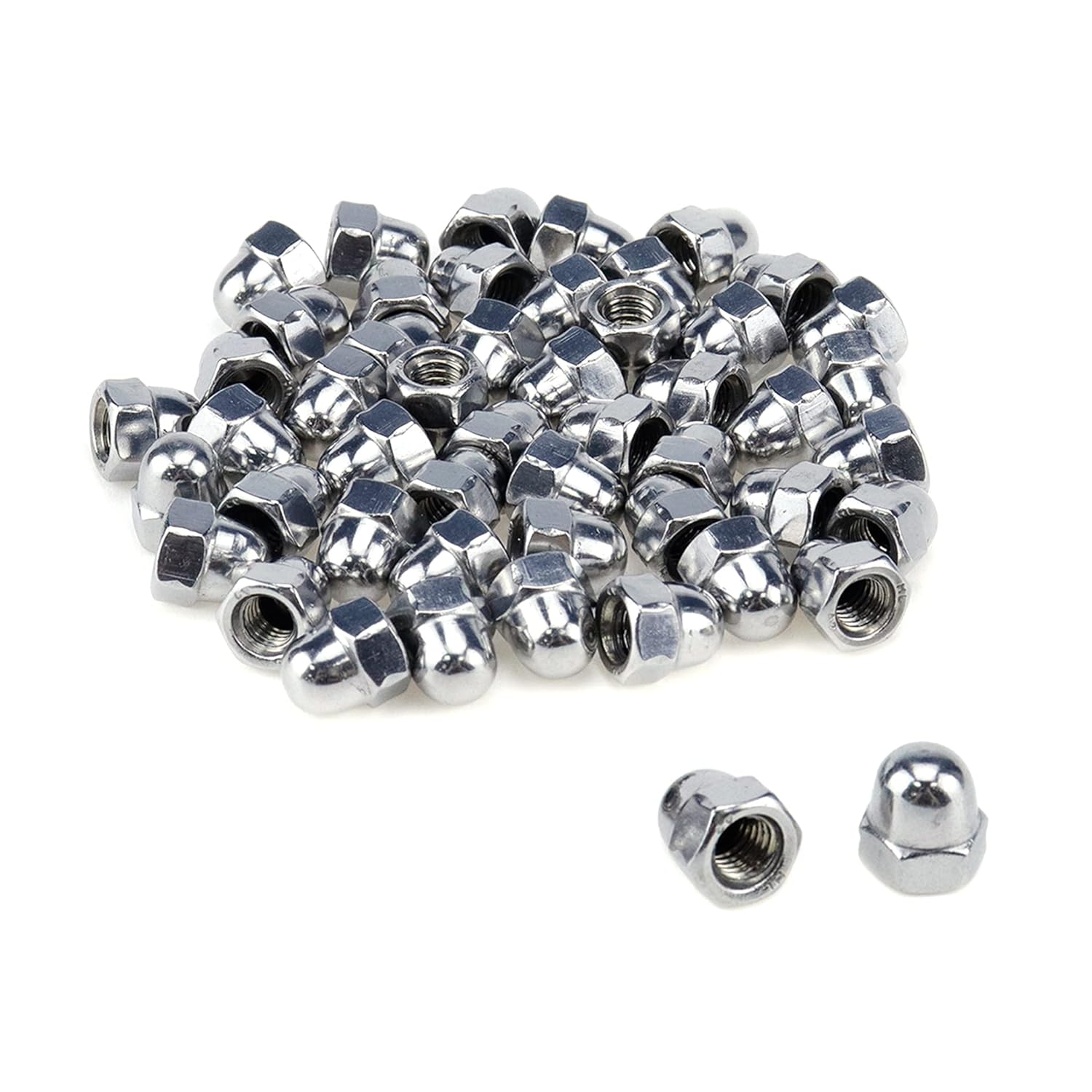 Bitray Acorn Nut M6 304 Stainless Steel Acorn Hex Cap Nuts -50pcs ...