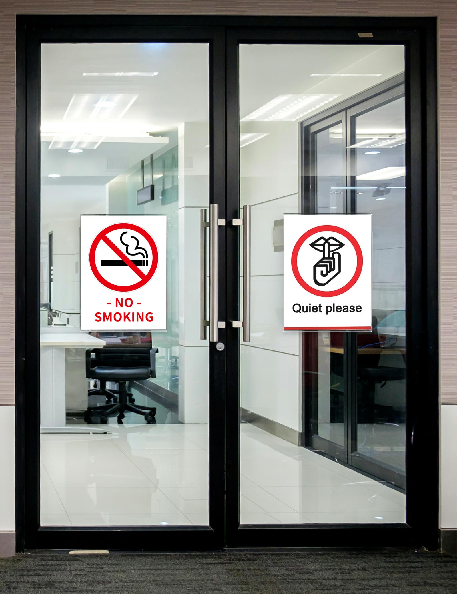 NIUBEE Acrylic Window Sign Holder with Suction Cup 8.5 X 11, Clear ...