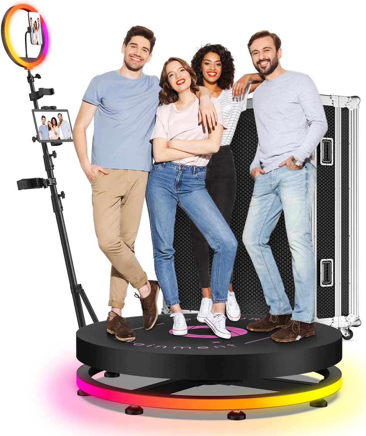 Amazon.com: 360 Photo Booth Machine 80cm 360 Photo Booth Machine for ...