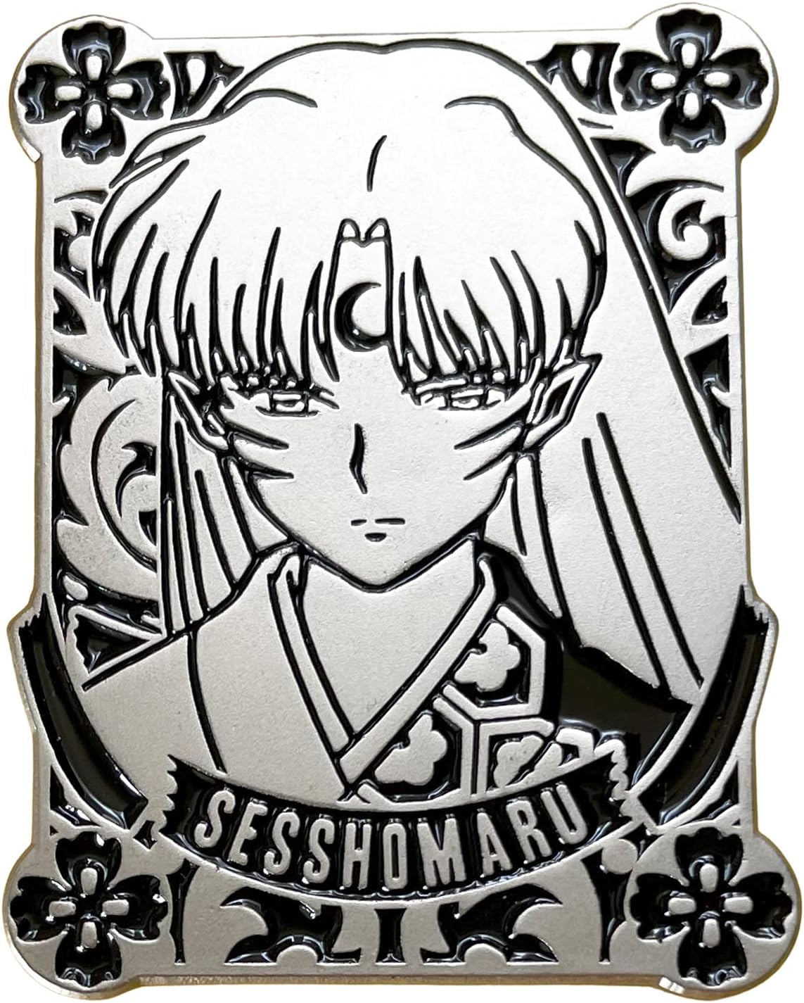 Amazon.com: Silver Badge Sesshomaru - Inuyasha Collectible Enamel Pin ...