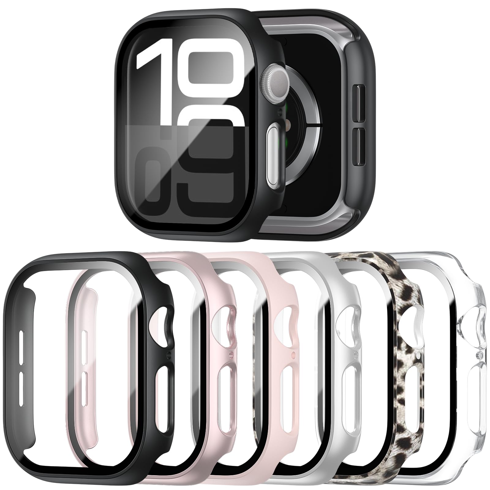 Amazon.com: Landhoo 6 Pack Case with with Tempered Glass Screen ...