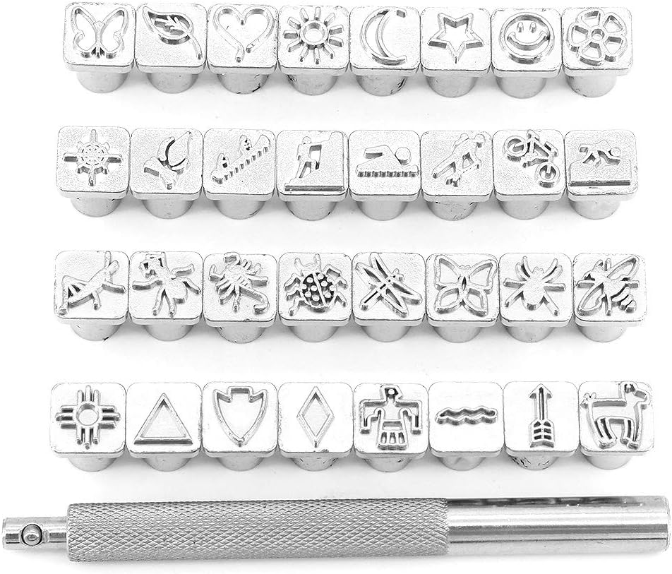 Racksoy - Leather Craft Tools Punch Set (20 Pieces) : Amazon.co.uk ...