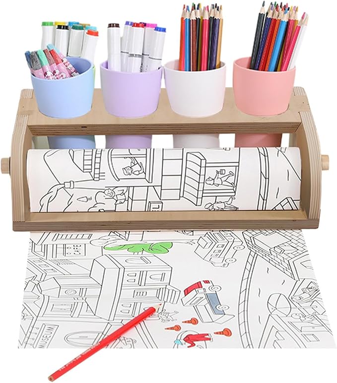 Amazon.com: Drawing Paper Roll Dispenser - Paper Roll Holder with ...