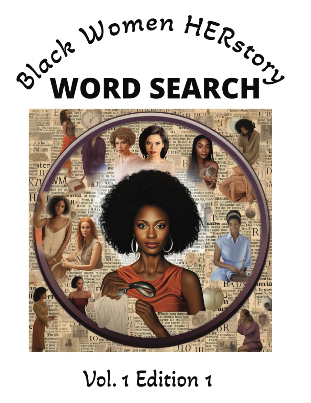 Black Women Herstory Word Search: Word Search puzzle book celebrating ...