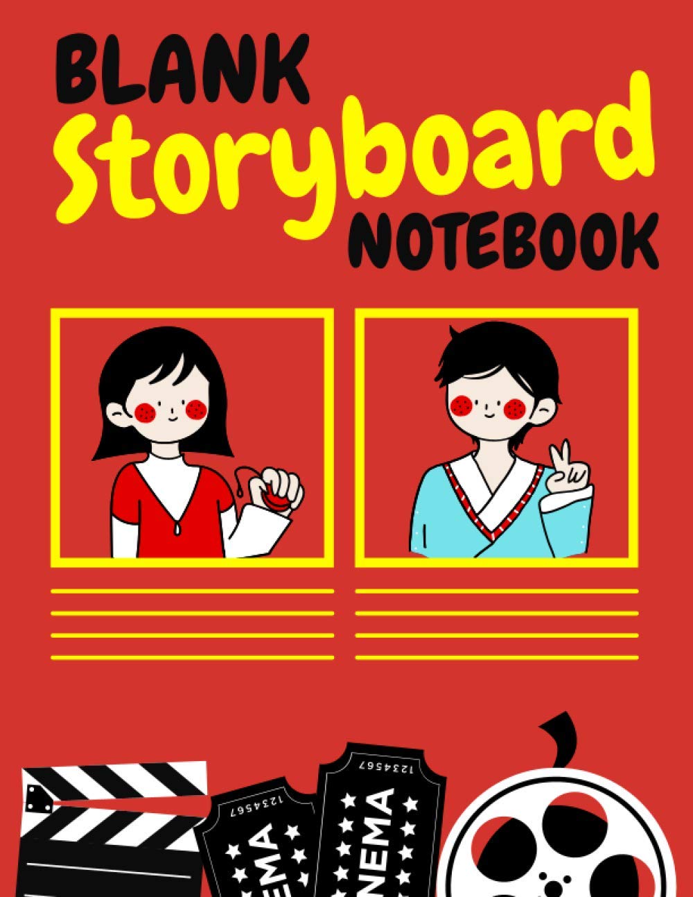 Amazon.com: Blank Storyboard Notebook: Storyboarding for Animation ...